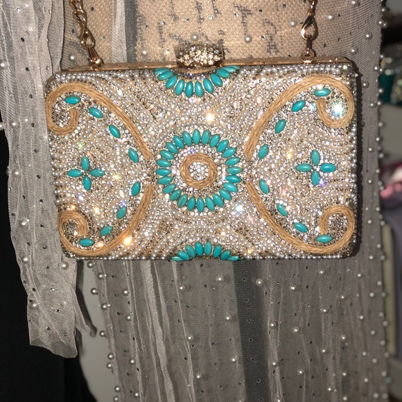 Bags | Beautiful Turquoise Clutch | Poshmark